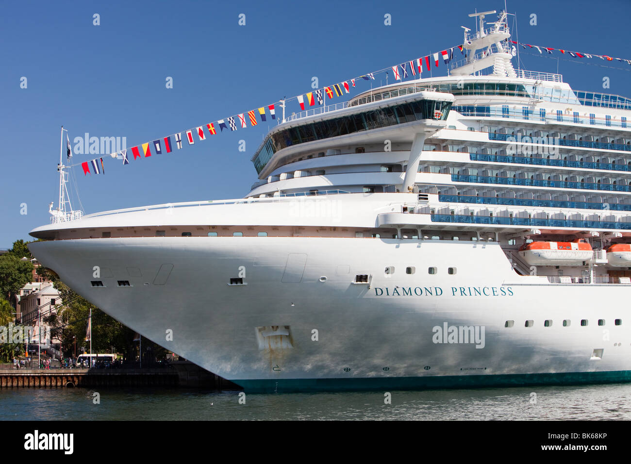 The Diamond Princess cruise ship in Sydney Harbour, Australia Stock ...