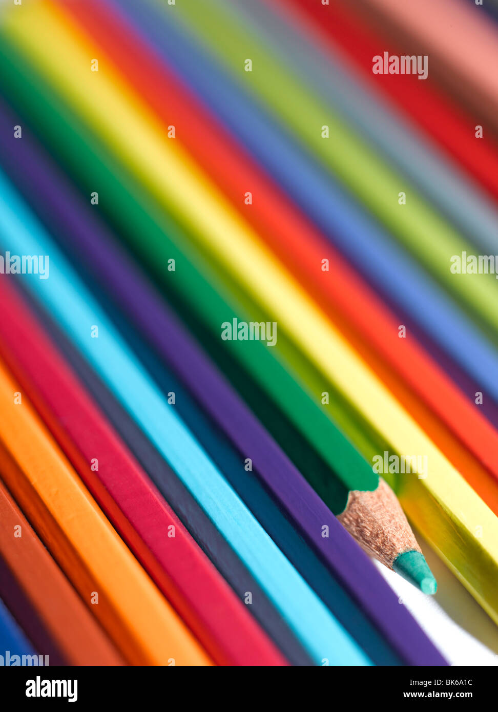 Group of crayons standing hi-res stock photography and images - Alamy