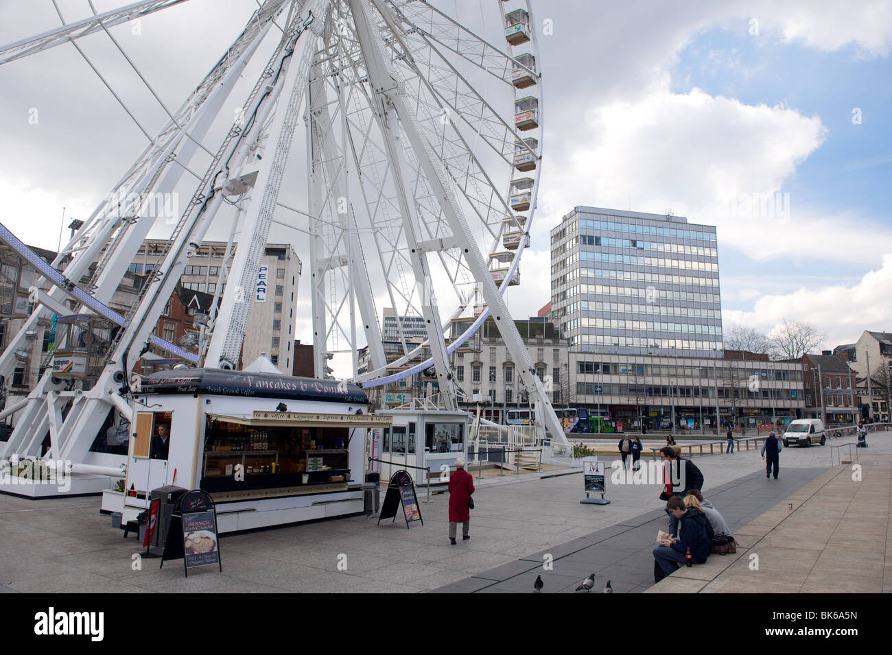The Wheel of Nottingham, Old Market Square, Nottingham, England Stock ...