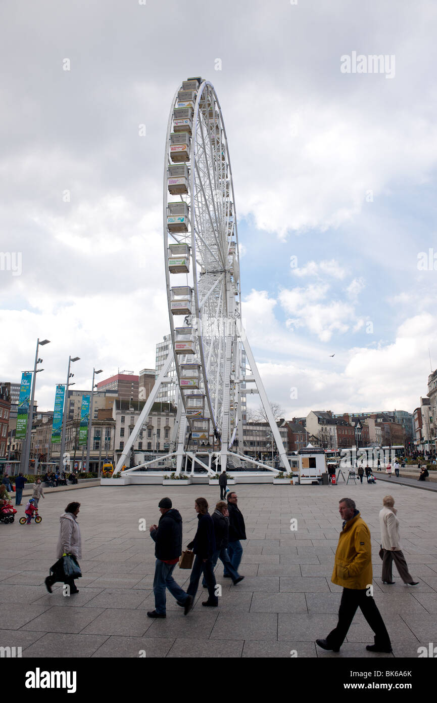 The Wheel of Nottingham, Old Market Square, Nottingham, England Stock ...