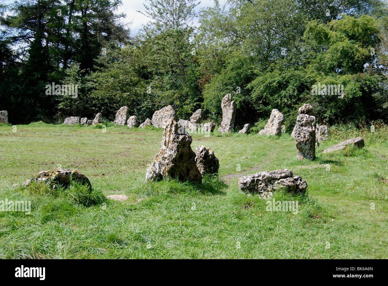 Rollrights stone circle near Long Compton Oxfordshire Stock Photo - Alamy