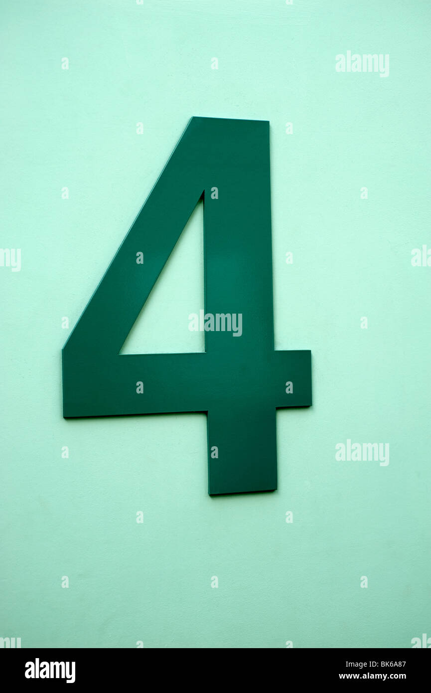 4 Four green Stock Photo - Alamy