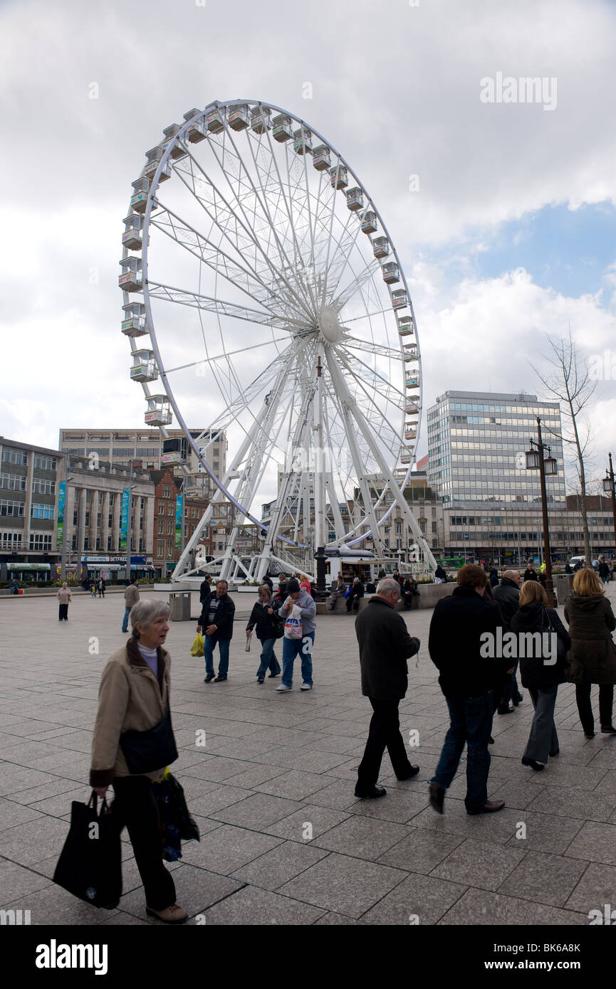The Wheel of Nottingham, Old Market Square, Nottingham, England Stock ...