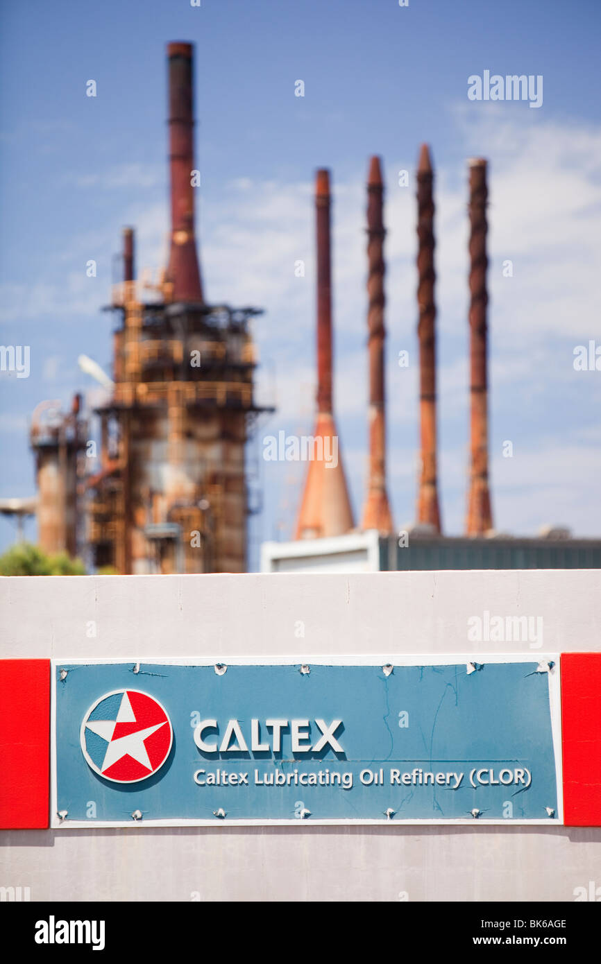The Caltex oil refinery in the outskirts of Sydney, Australia Stock ...