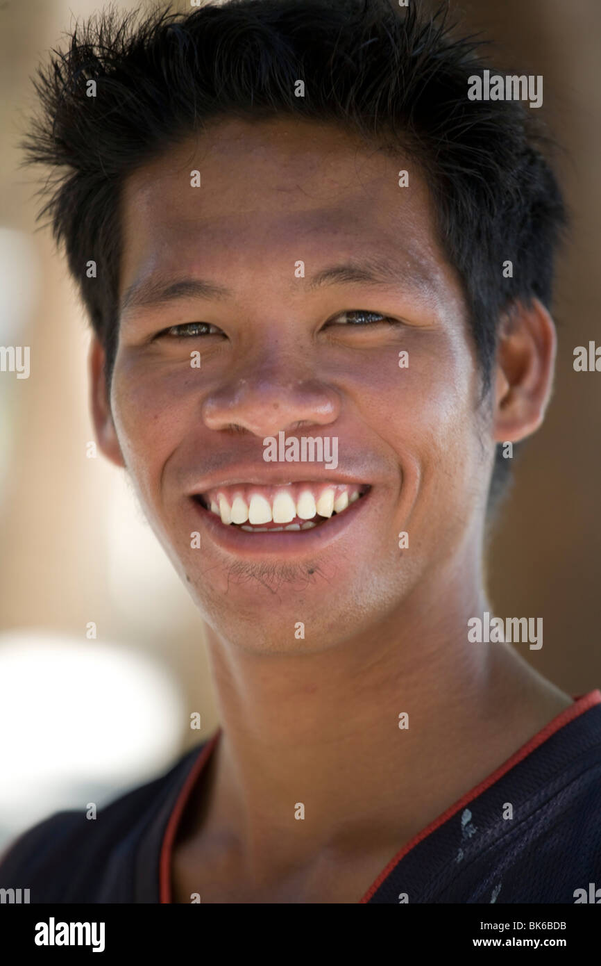 A smiling islander from the phillipines Stock Photo - Alamy