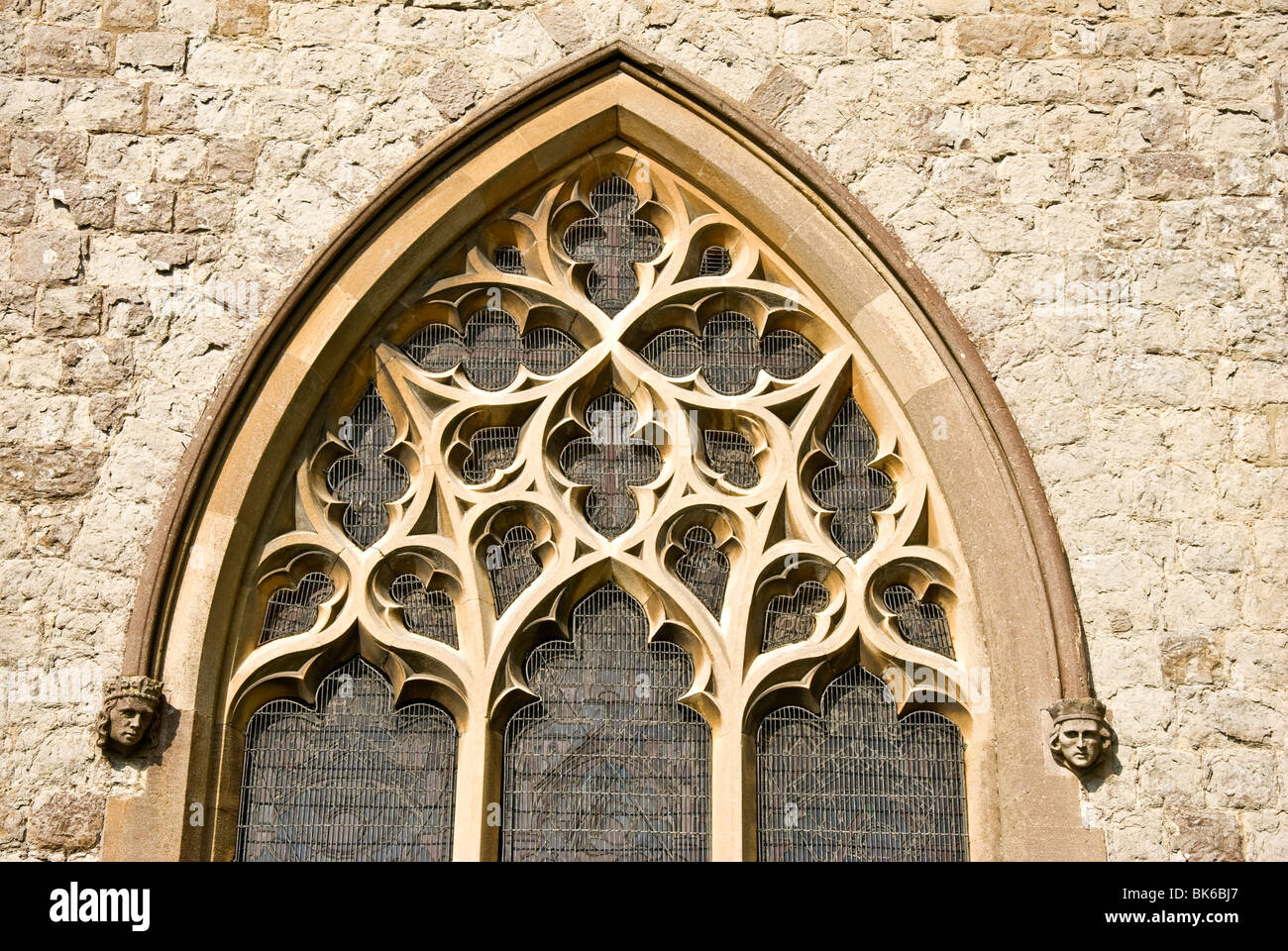 Detail in a church window Stock Photo - Alamy
