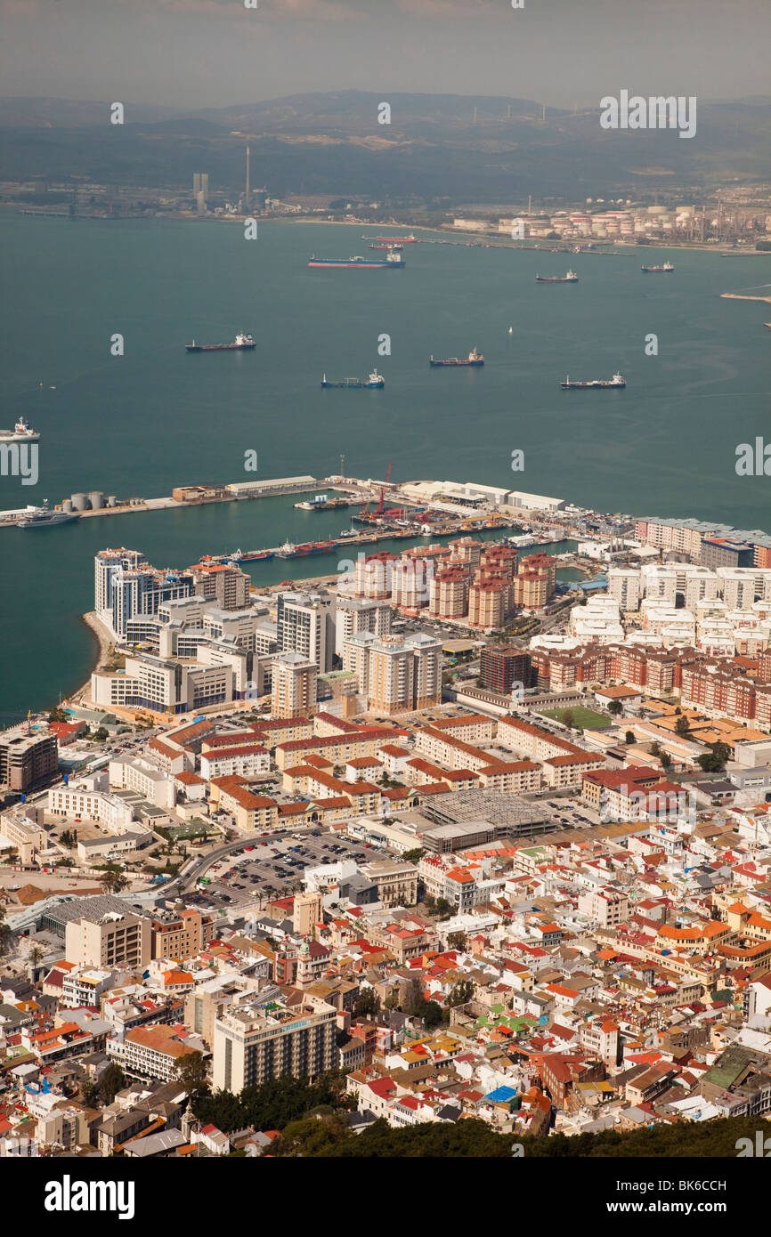 Aerial view of gibraltar hi-res stock photography and images - Alamy