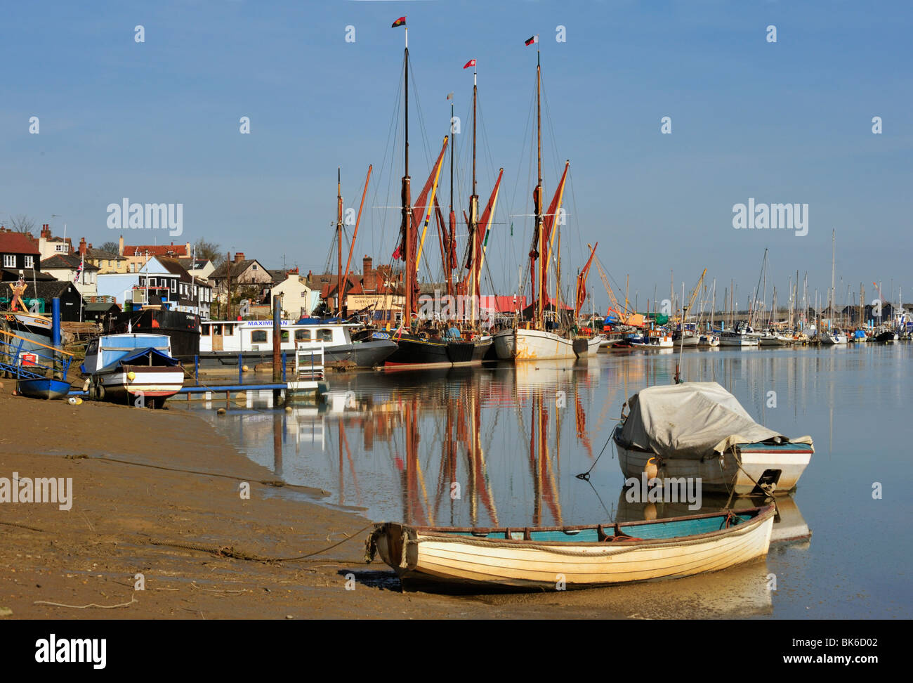 Thames Barges at Maldon on the River Blackwater, Essex Stock Photo - Alamy Thames Barges at Maldon on the River Blackwater, Essex Stock Photo - Alamy