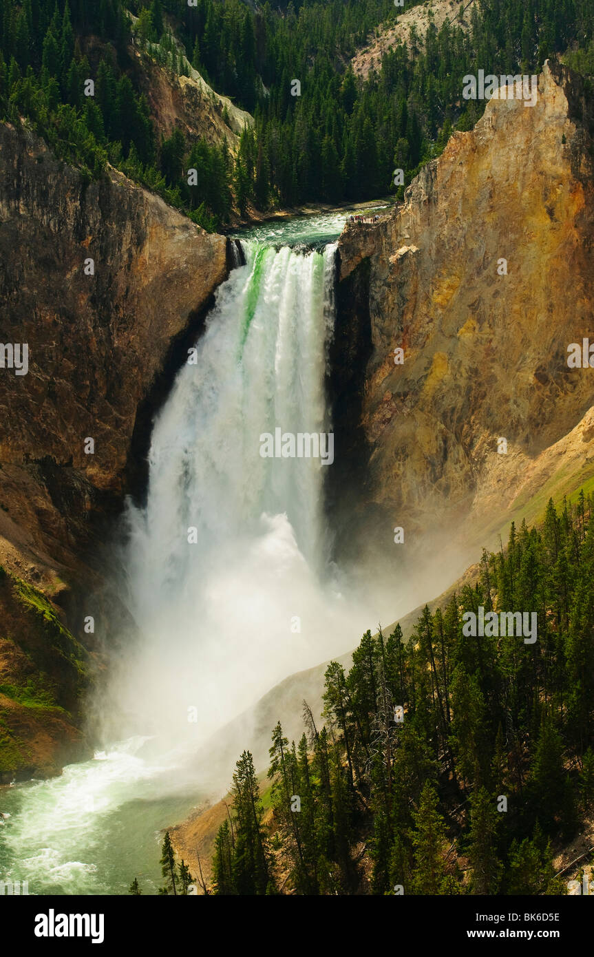 Yellowstone waterfall hi-res stock photography and images - Alamy