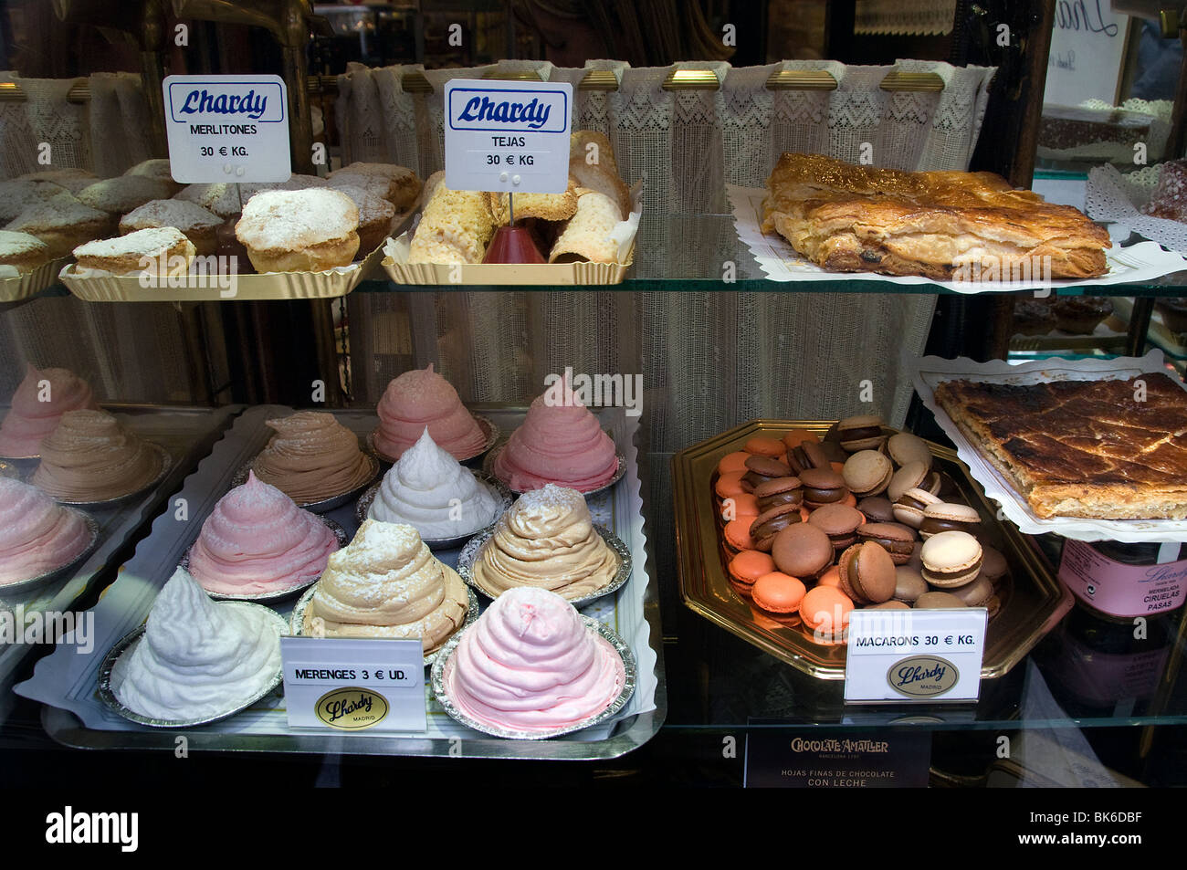 Madrid Spain Spanish Bakery Baker fine foods food Stock Photo: 29031059 ...