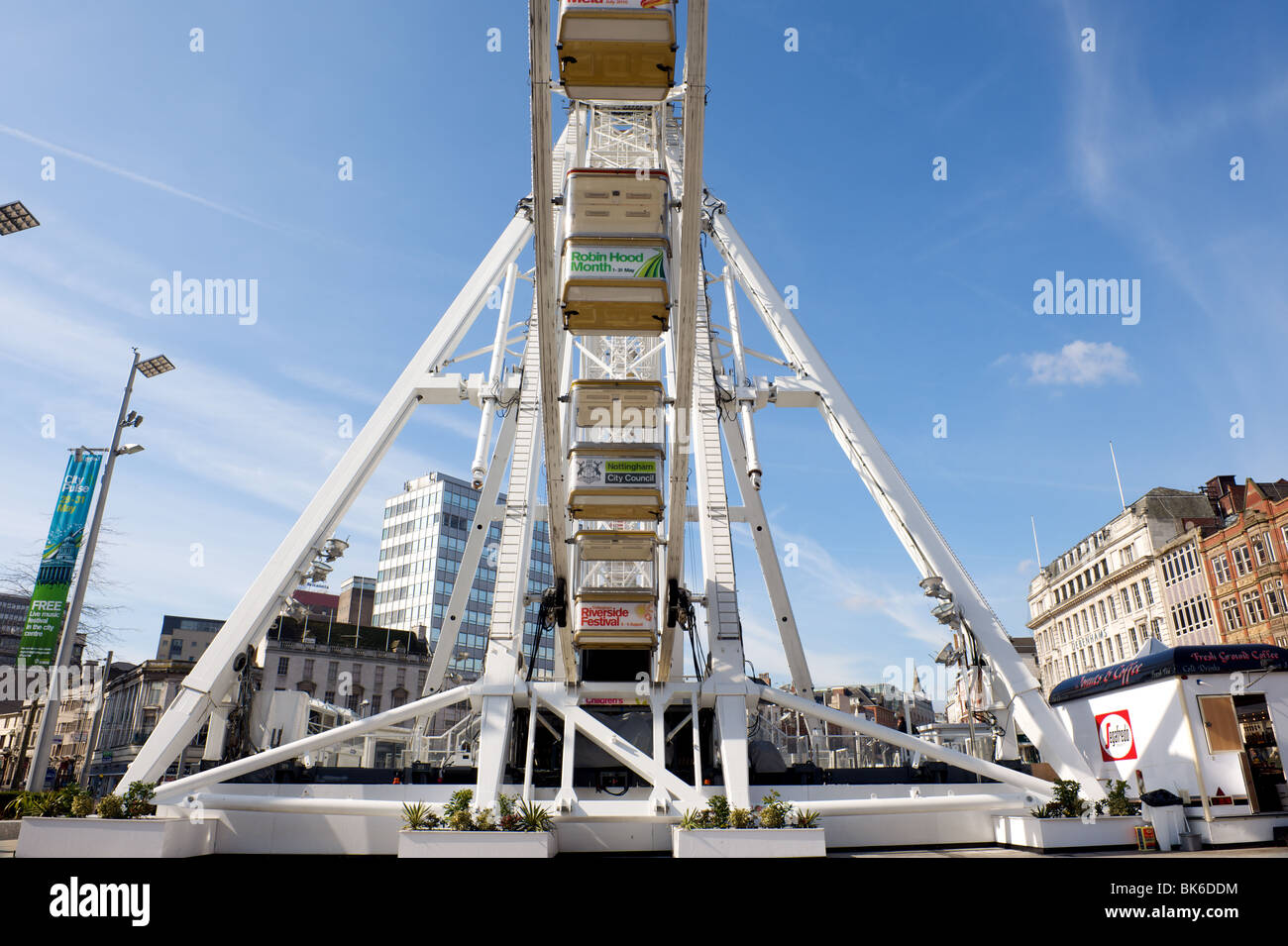 The Wheel of Nottingham, Old Market Square, Nottingham, England Stock ...