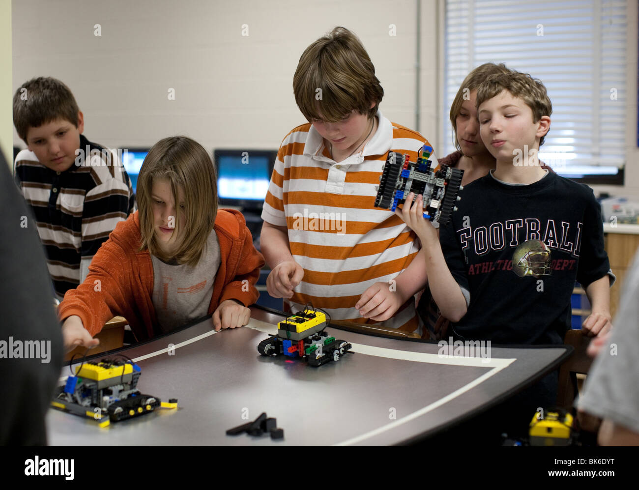 Anglo middle school students test their remote-controlled robotic ...