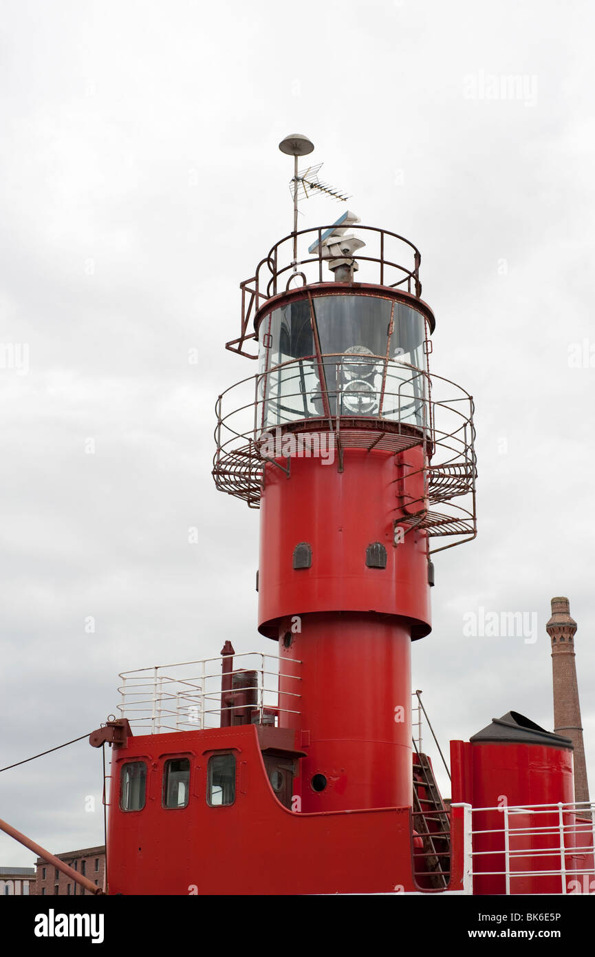 Lighthouse Light Ship Buoy Red Tower Stock Photo - Alamy