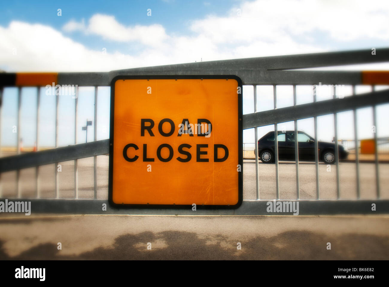Warning red flood barrier hi-res stock photography and images - Alamy