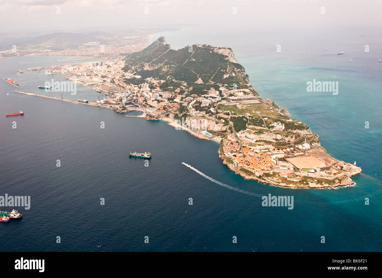Aerial view of gibraltar hi-res stock photography and images - Alamy