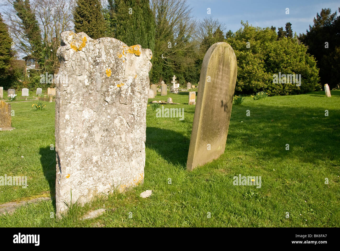 Two headstones hi-res stock photography and images - Alamy