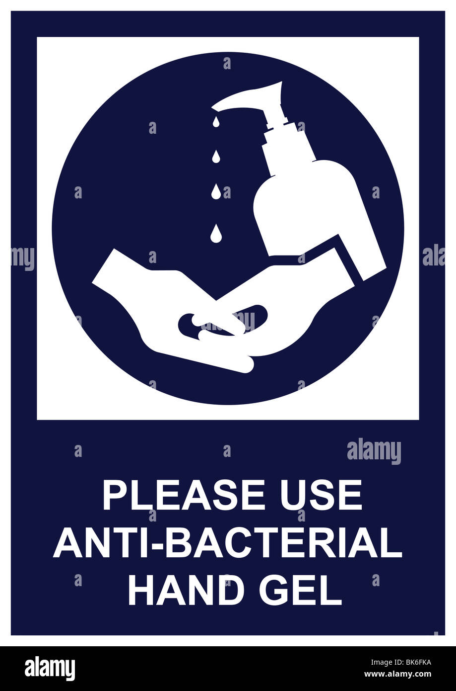 Vector of Anti-bacterial Hand Gel Sign Stock Photo - Alamy