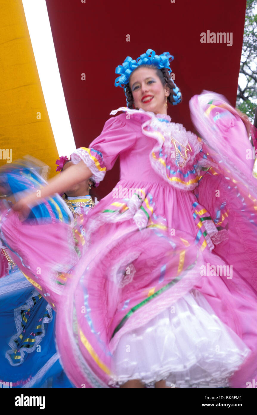 Costumed Girl Dancing Cinco De Mayo Celebration Old Town State Historic