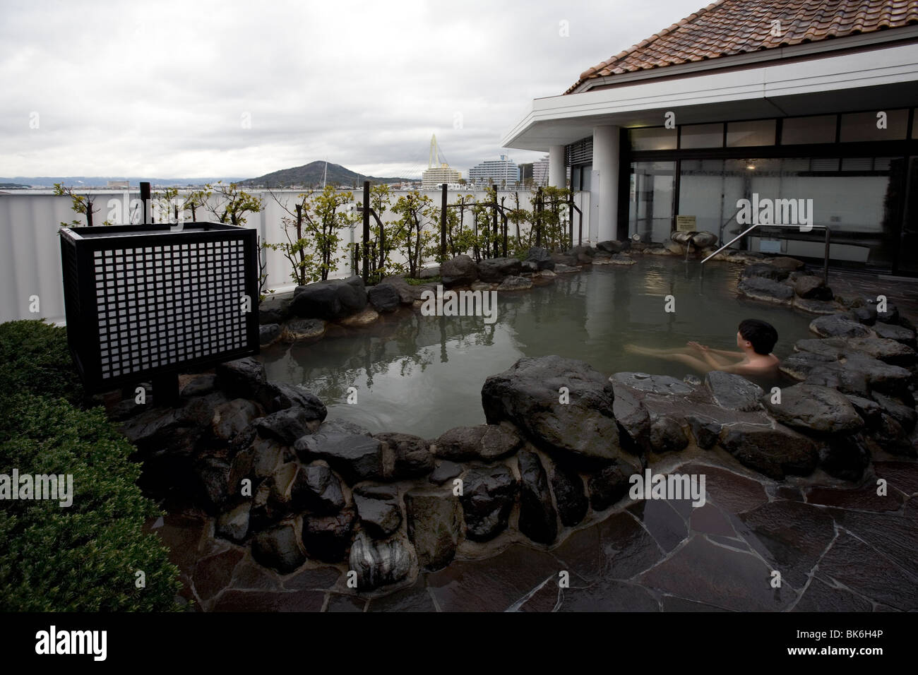 Wakayama marina hot spring Stock Photo - Alamy