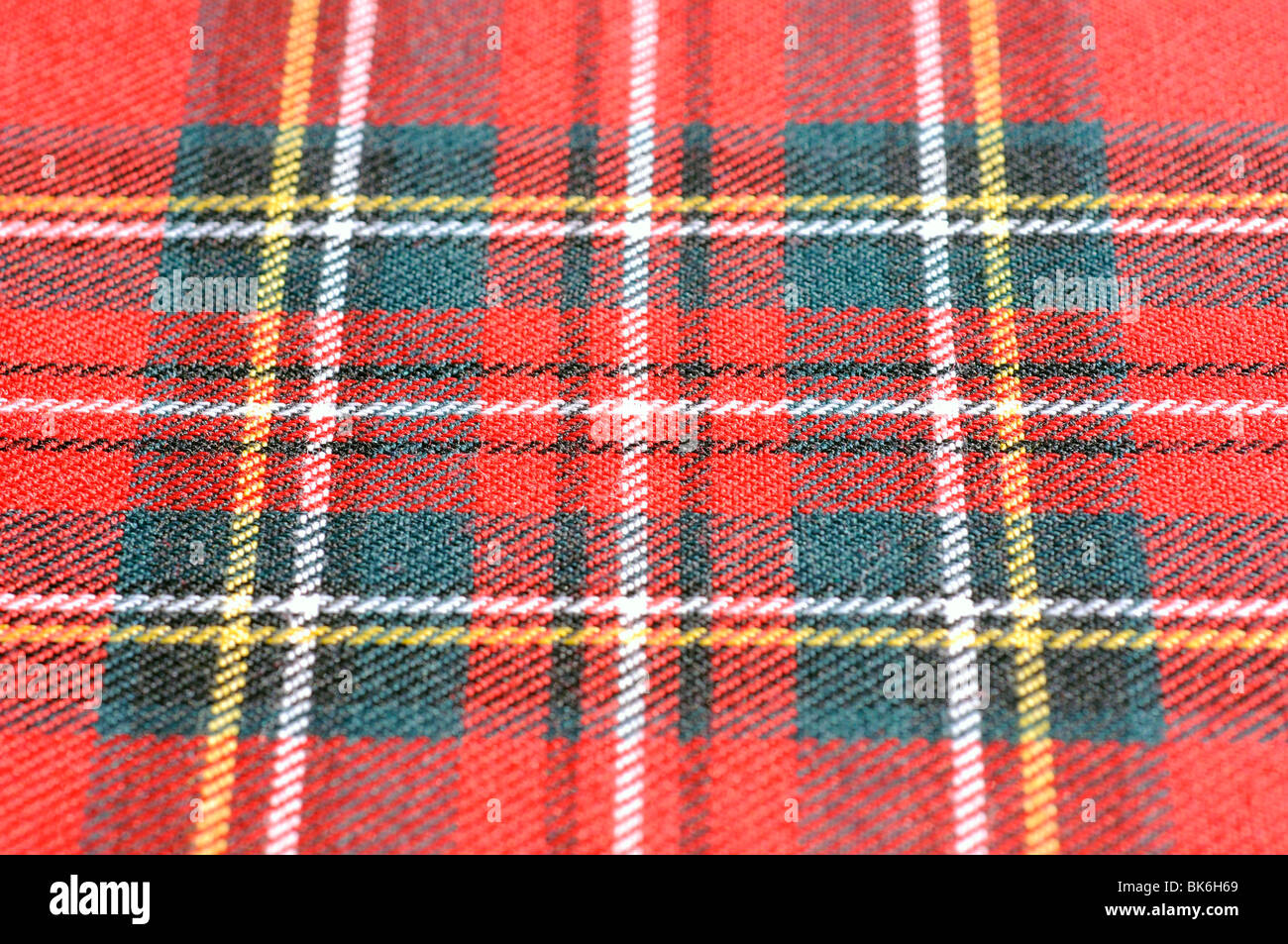 Scottish plaid fabric closeup Stock Photo - Alamy