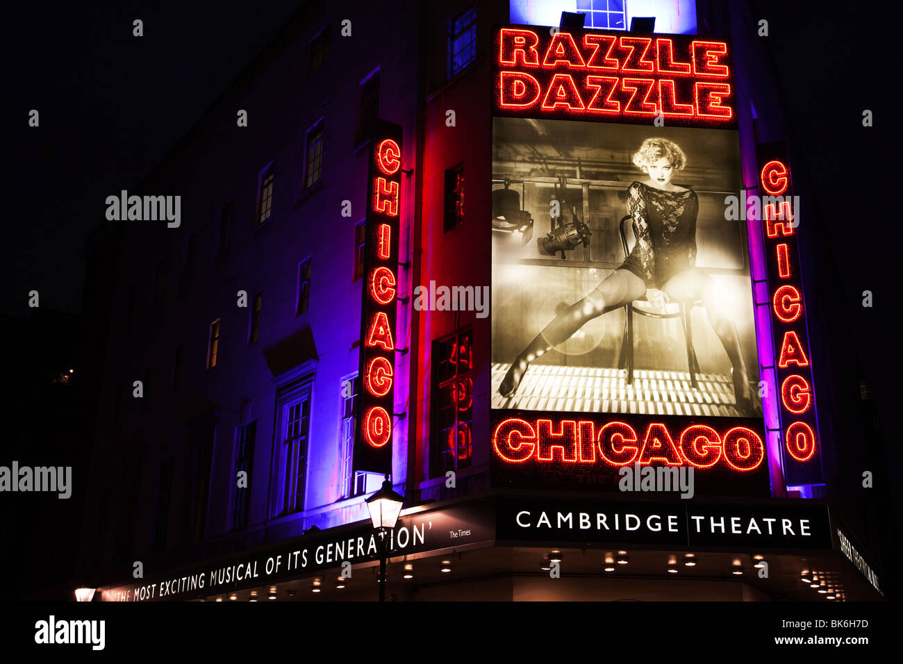 Musical "Chicago" playing at the Cambridge Theatre, Covent Garden ...