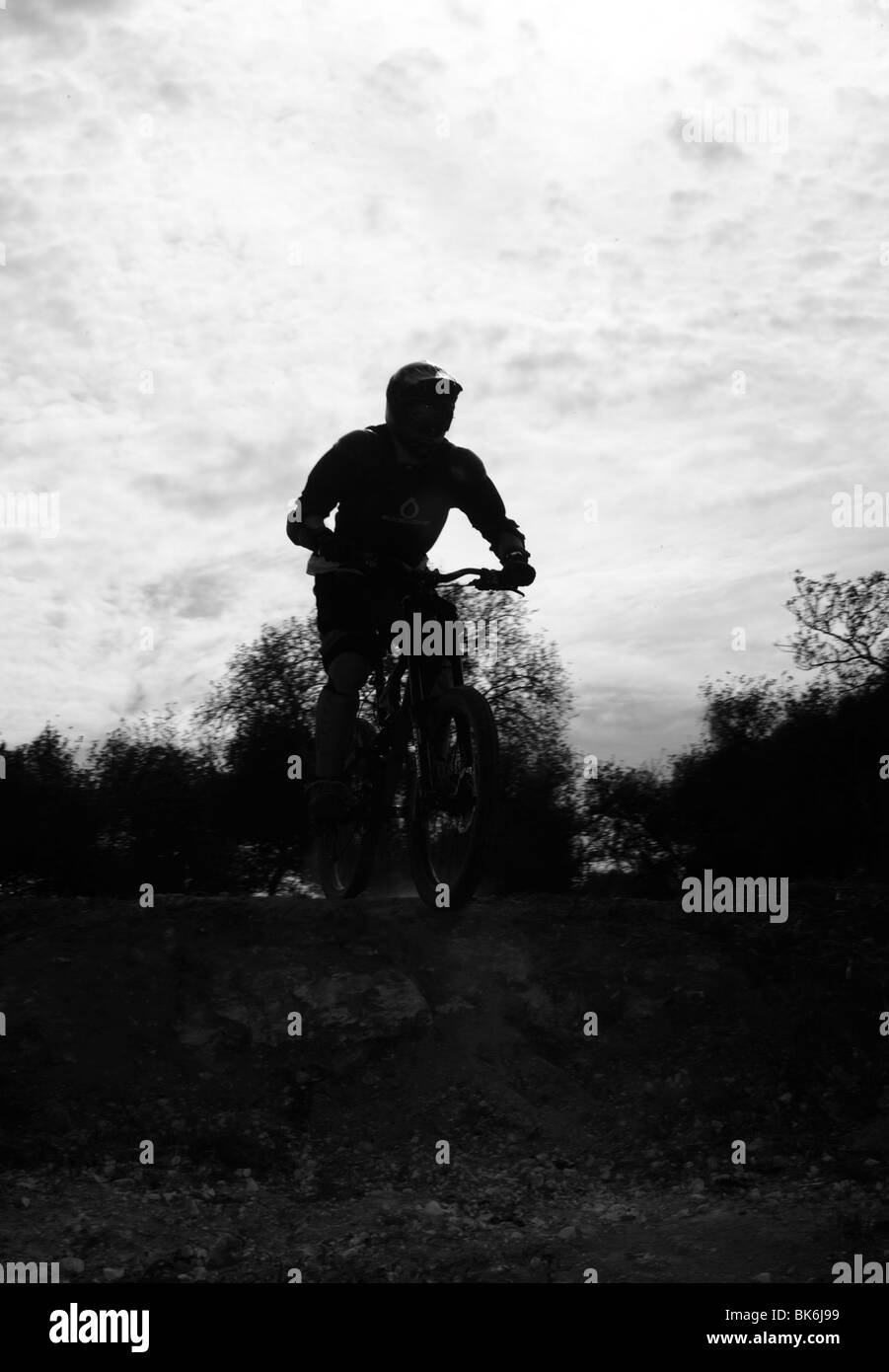 Cycling mountain bikes Black and White Stock Photos & Images - Alamy