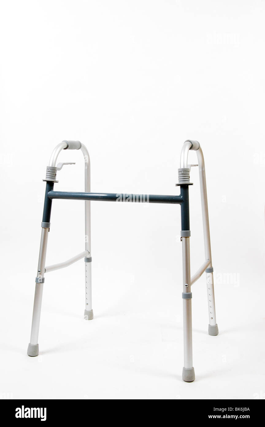 walker - a walking support for senior people Stock Photo - Alamy