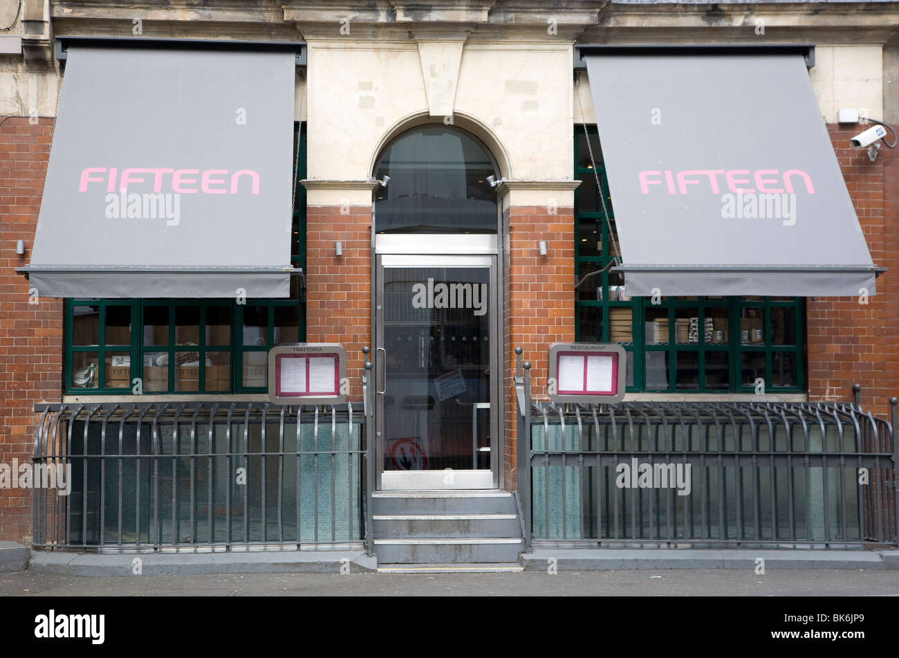 Jamie Oliver's Fifteen restaurant off City Road, London Stock Photo - Alamy