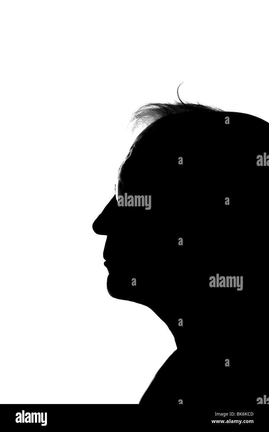 Face profile outline hi-res stock photography and images - Alamy