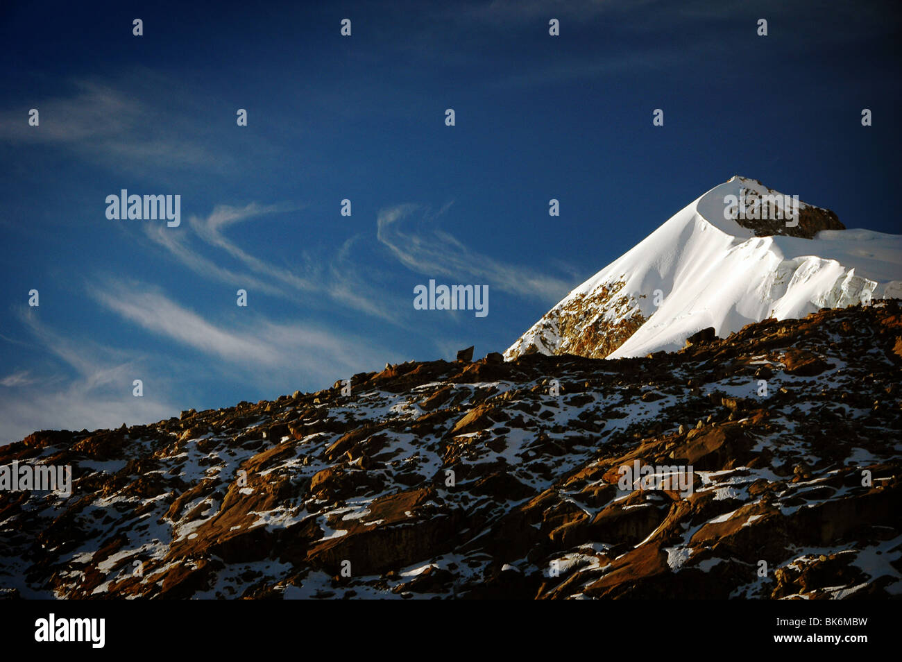 Scene from the Cordillera Real in Bolivia Stock Photo - Alamy