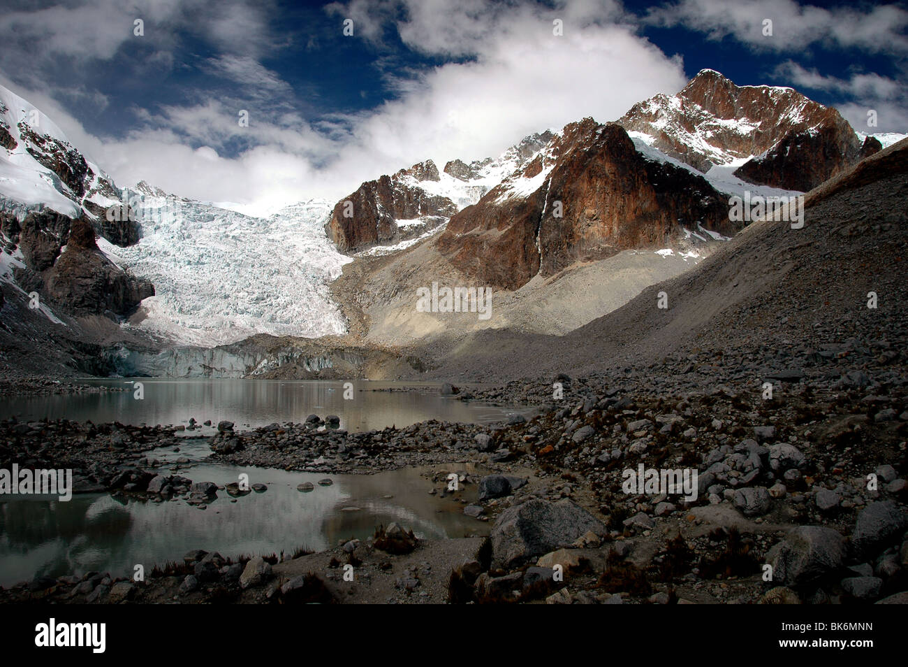 Scene from the Cordillera Real in Bolivia Stock Photo - Alamy