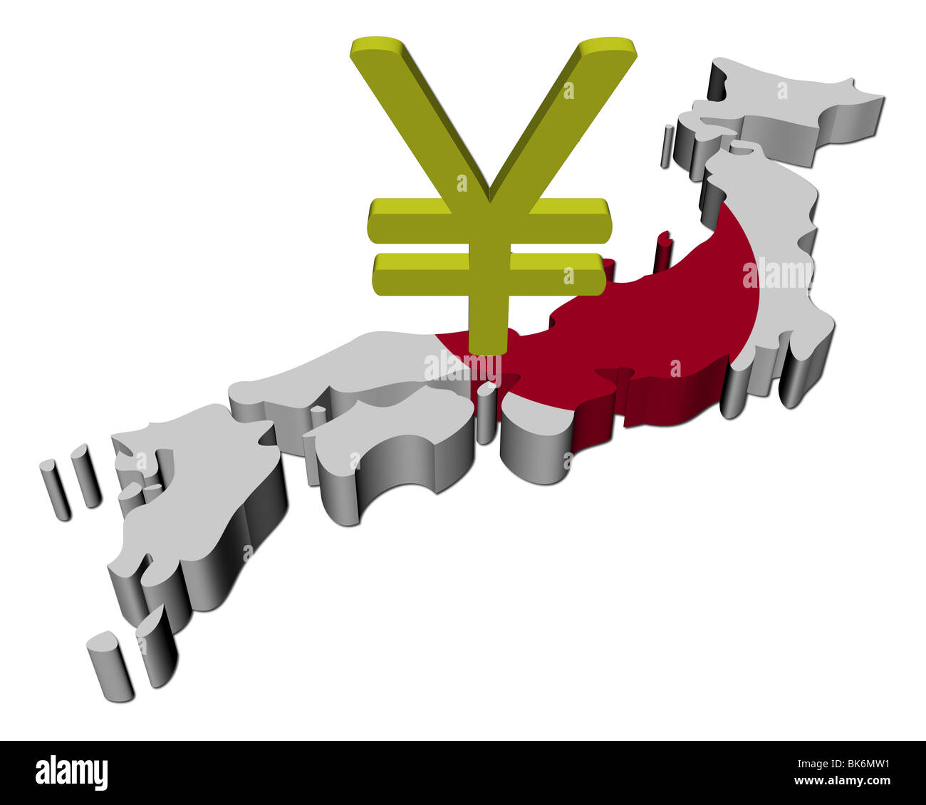 Japan map yen hi-res stock photography and images - Alamy