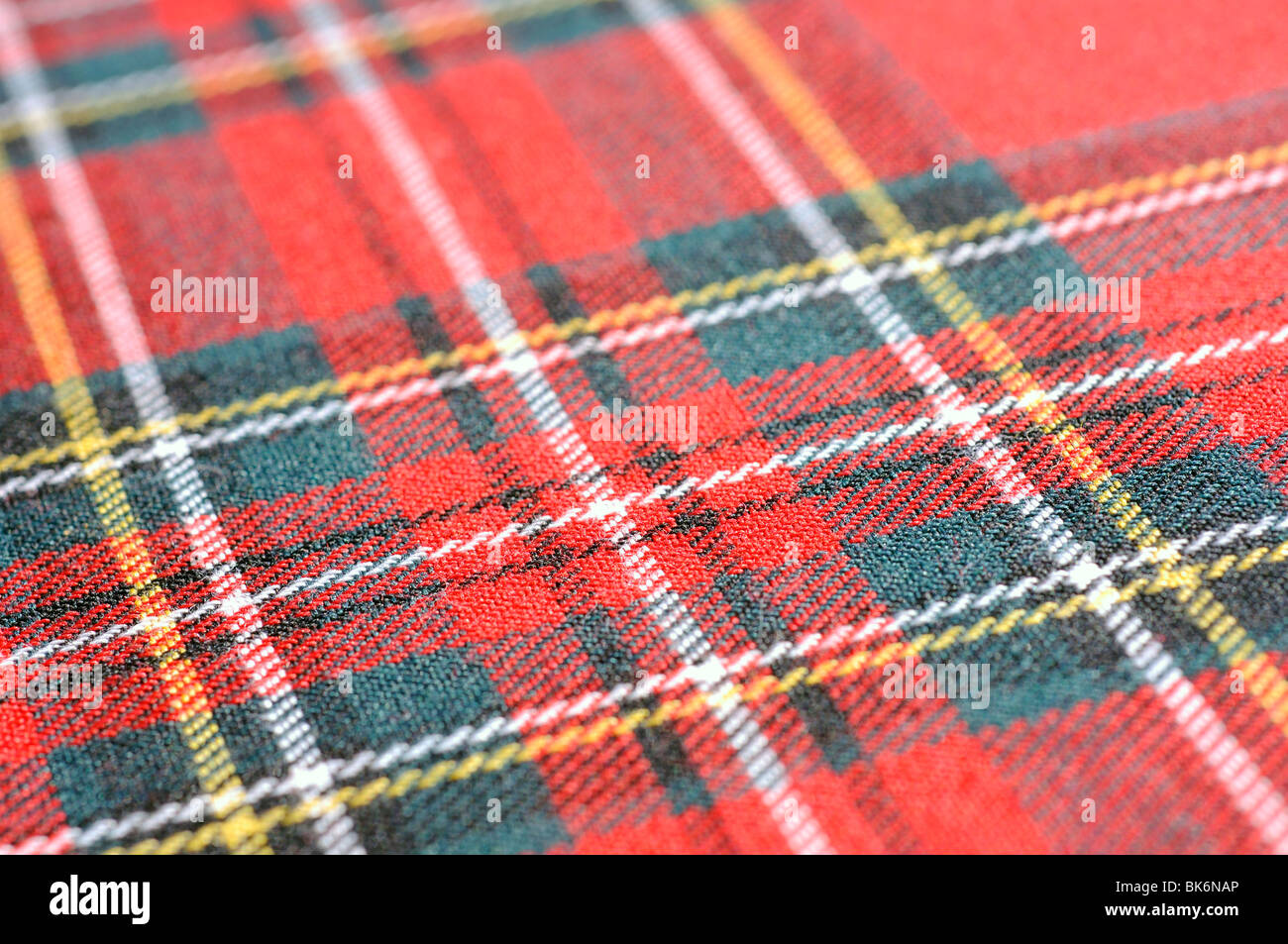 Scottish plaid fabric closeup hi-res stock photography and images - Alamy