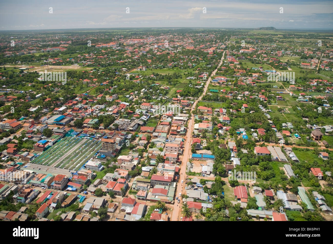 Aerial View Of The City Of Siem Reap, Cambodia Stock Photo: 29038269 ...