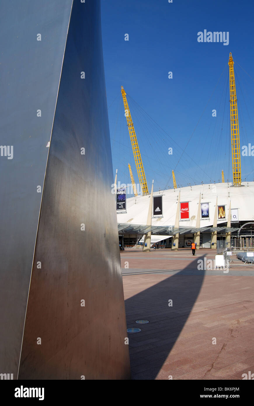 Greenwich Dome O2 Peninsula Spire Stainless steel Stock Photo - Alamy