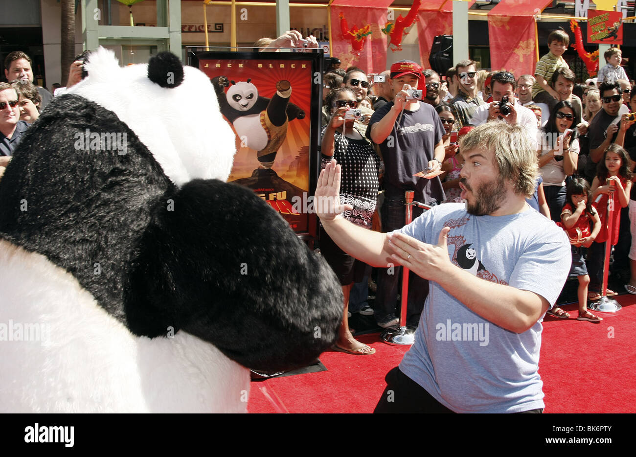 PO & JACK BLACK KUNG FU PANDA LOS ANGELES PREMIERE GRAUMANS CHINESE ...