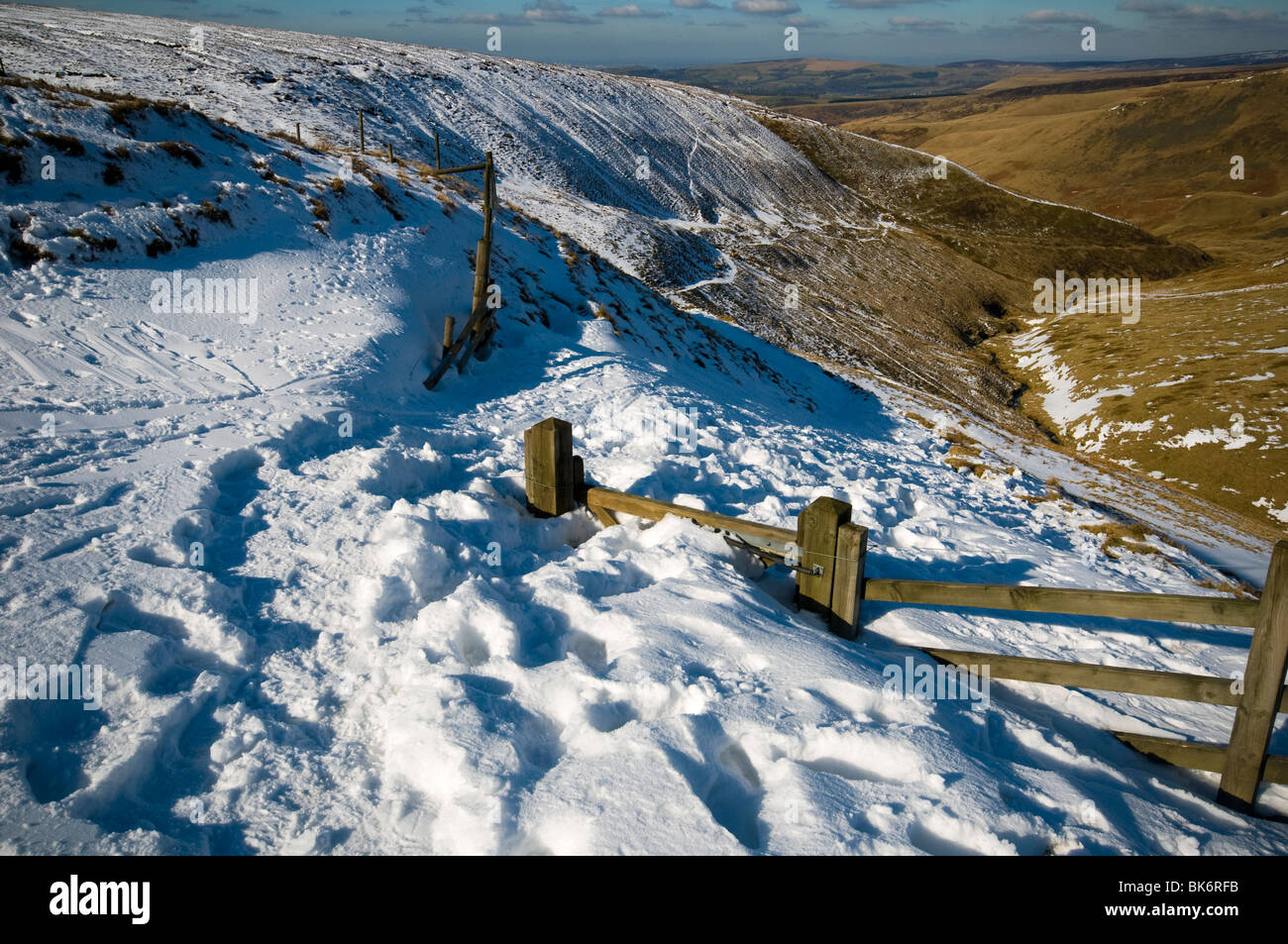 The Doctor's Gate Roman Road track at Shelf Brook, Bleaklow hill, near ...