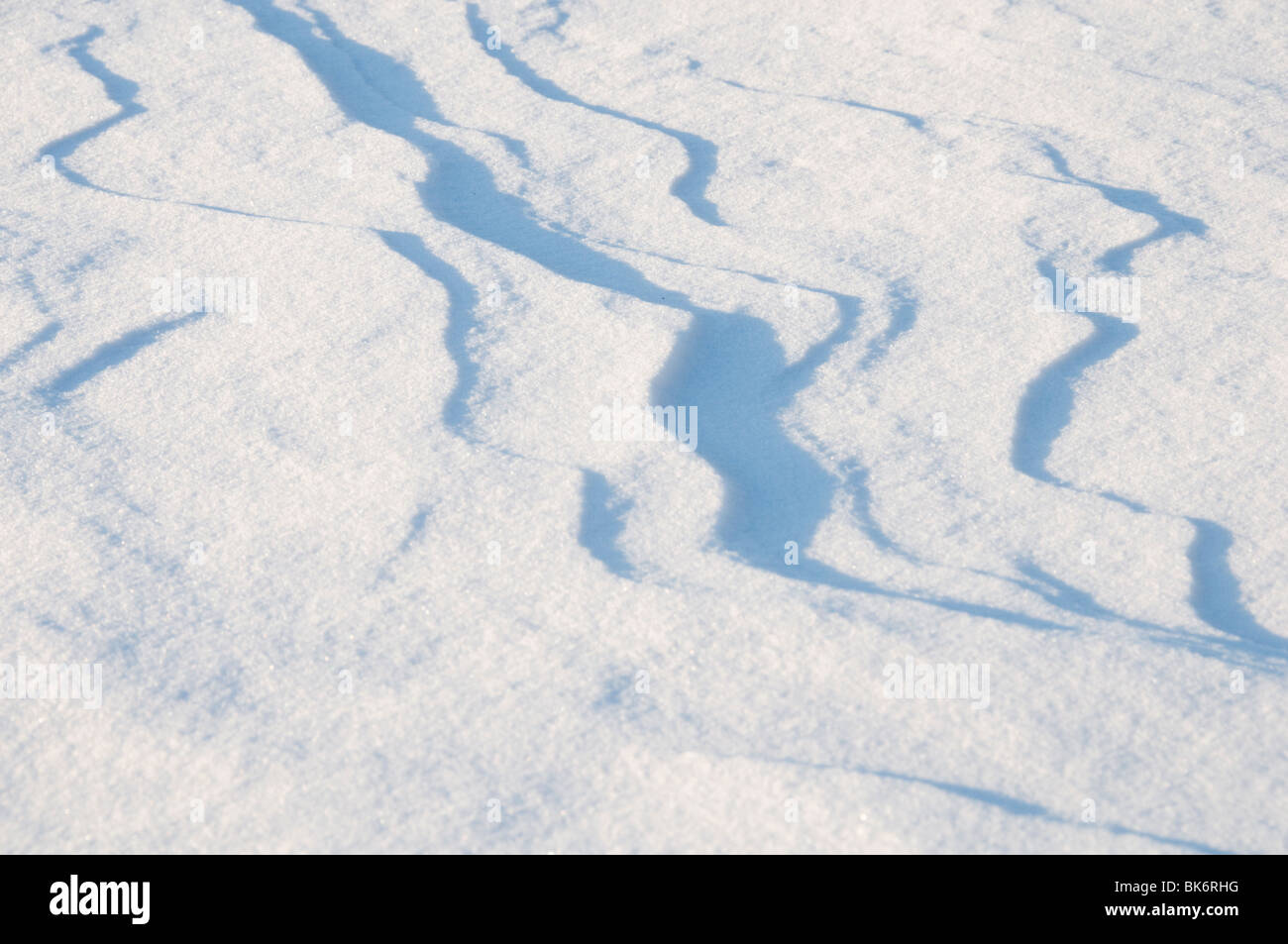 background of patterns in the snow Stock Photo - Alamy