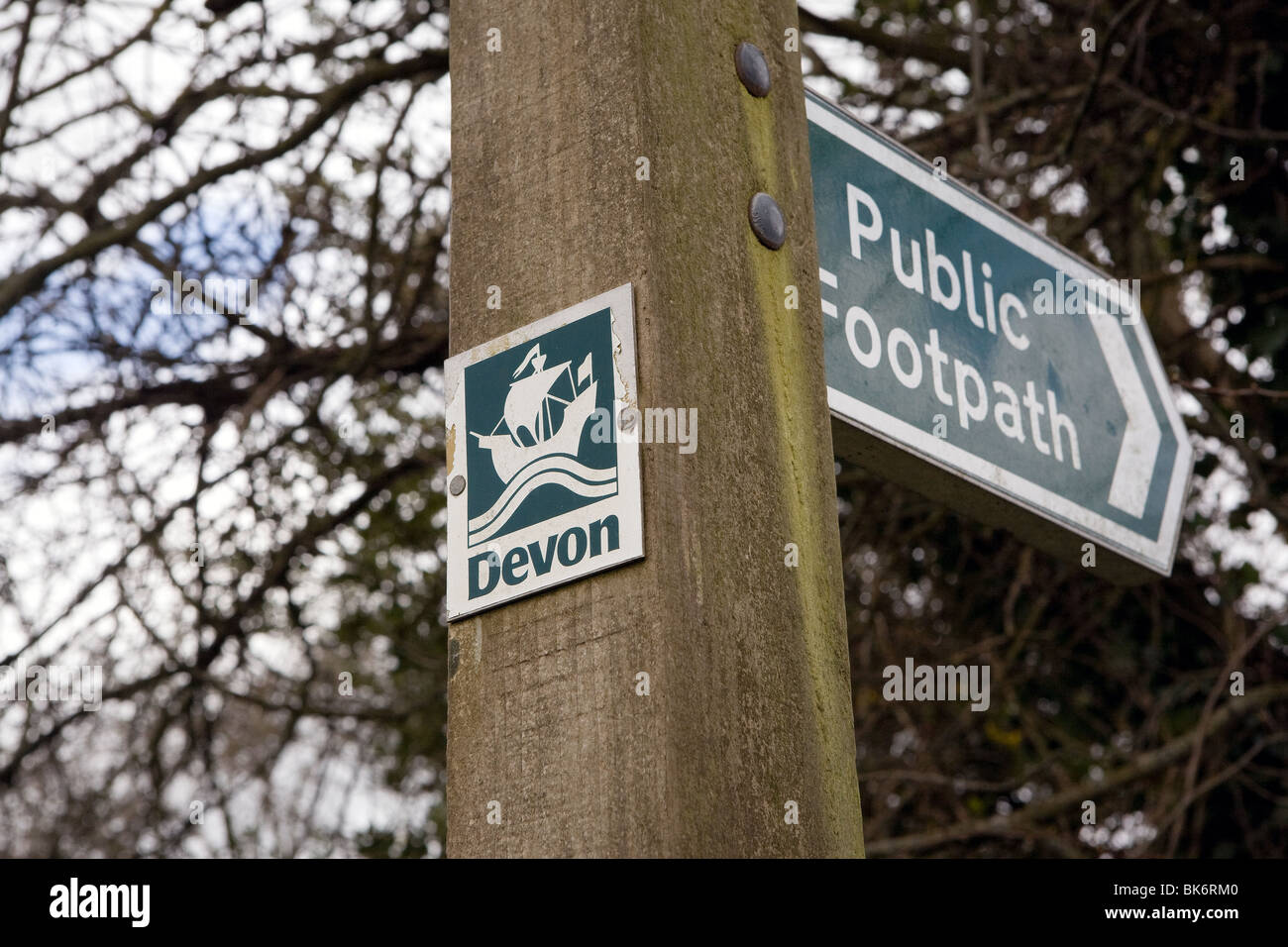 West devon way sign hi-res stock photography and images - Alamy