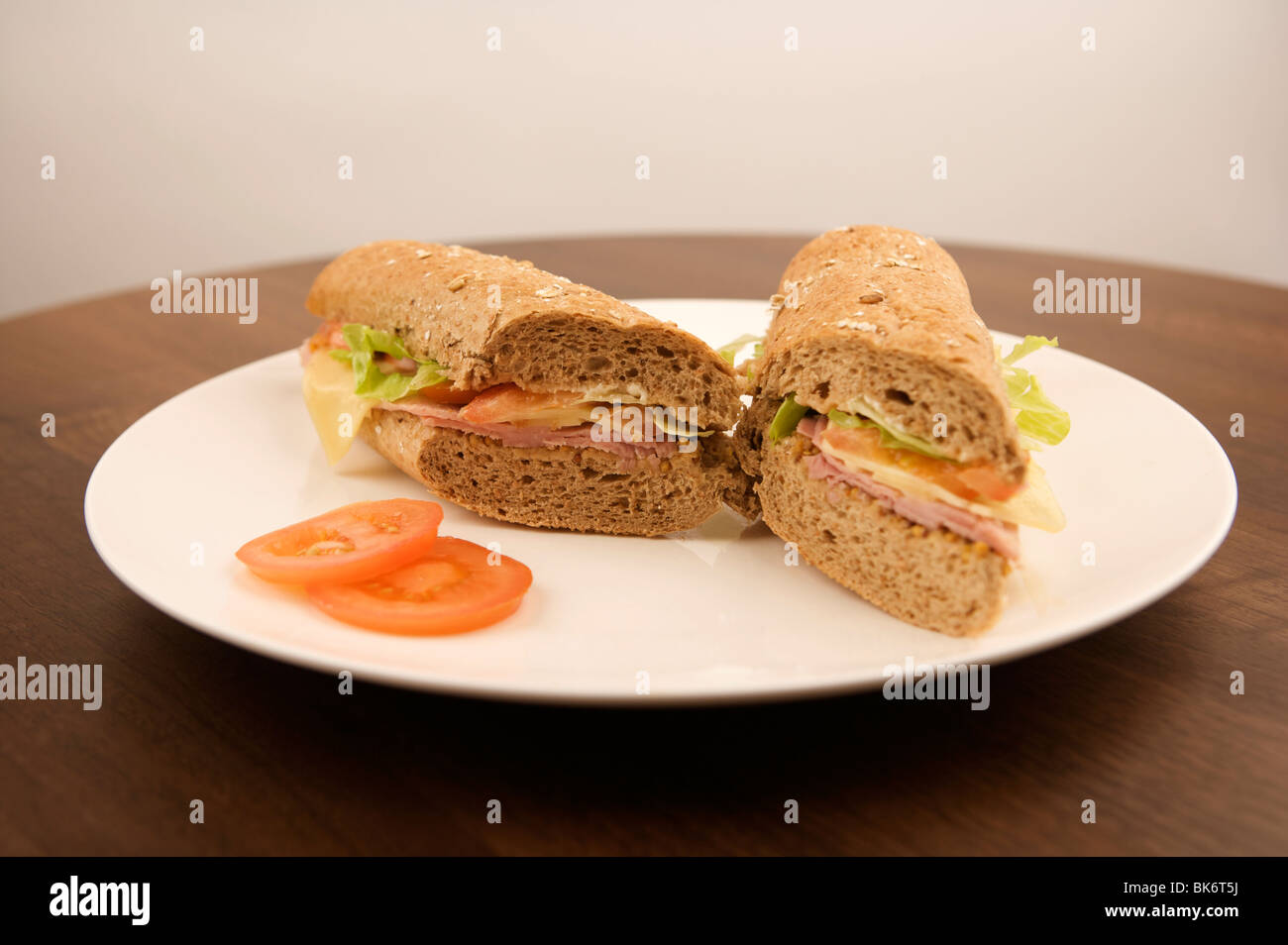 Ham Salad Roll Sandwich Stock Photo - Alamy