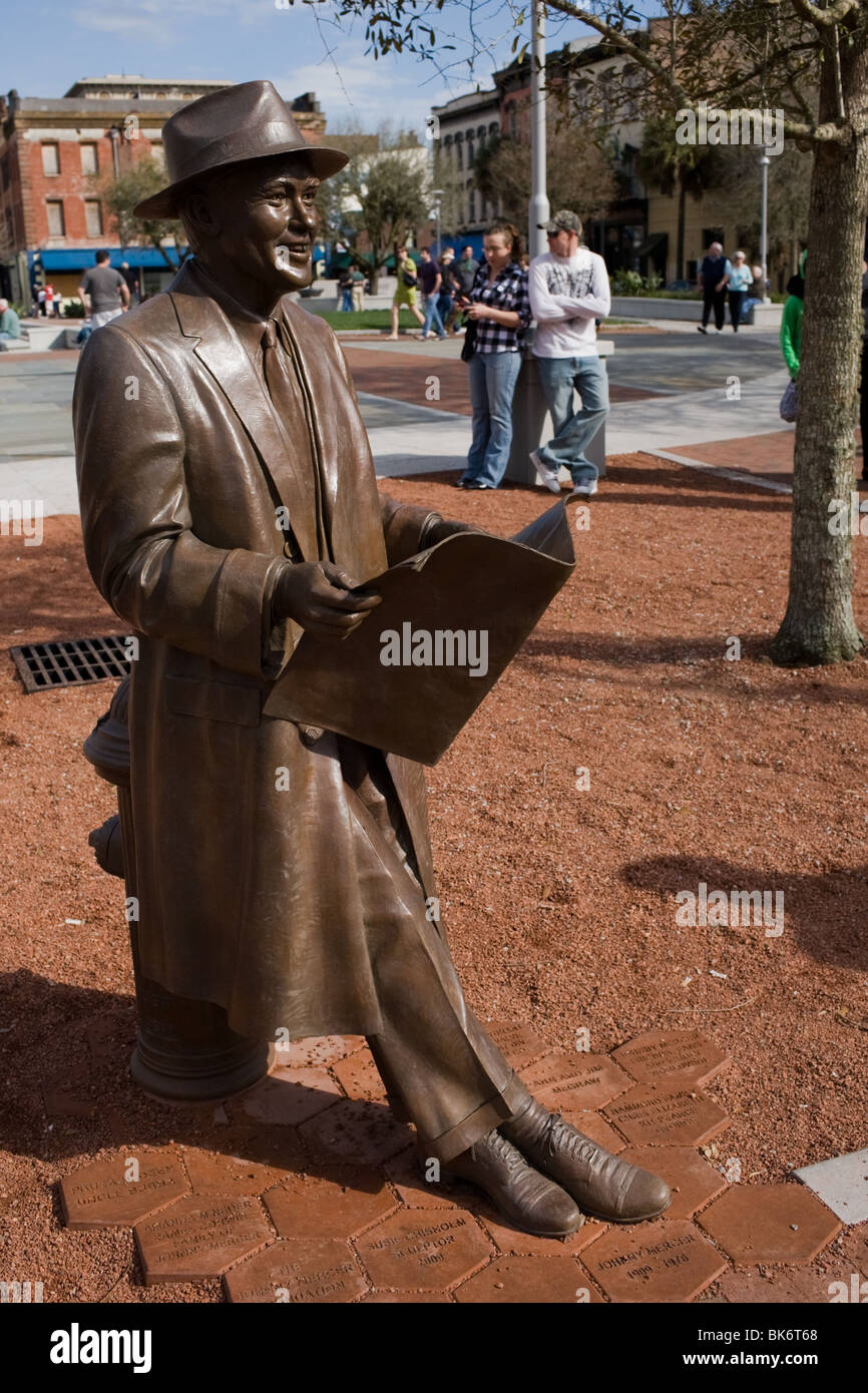 Bronze sculpture honoring songwriting great Johnny Mercer, Savannah ...