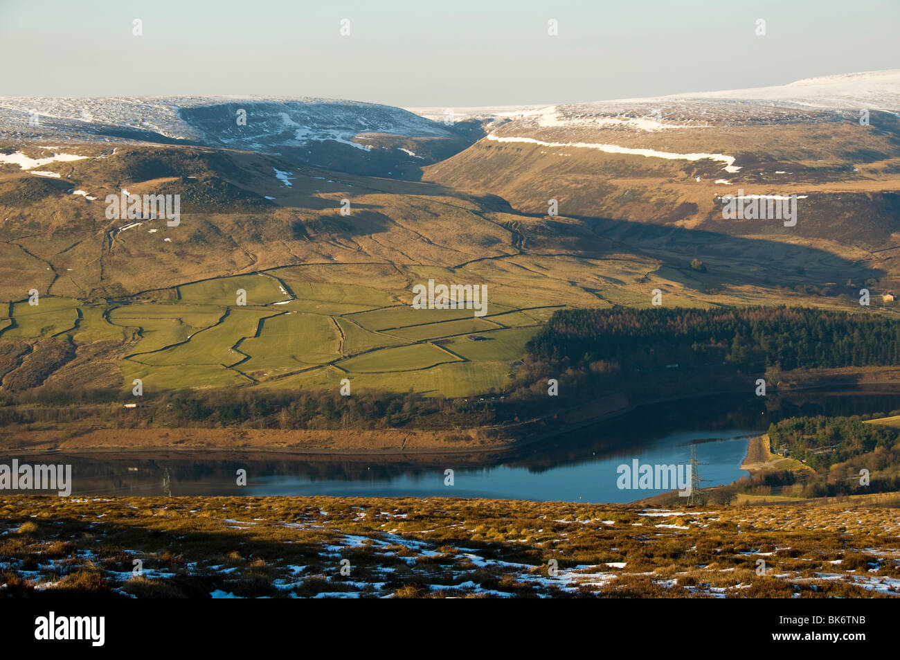 Black Hill and the Longdendale Valley from Bramah Edge on Bleaklow ...