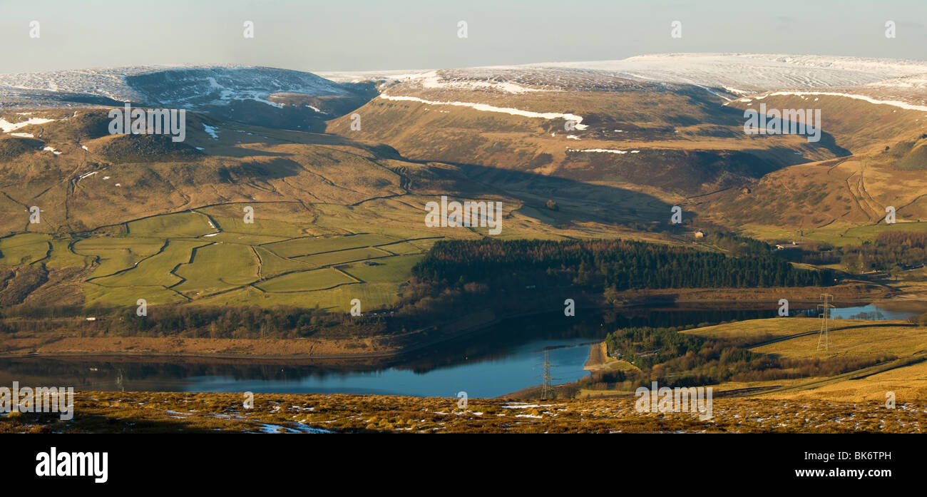 Black Hill and the Longdendale Valley from Bramah Edge on Bleaklow ...