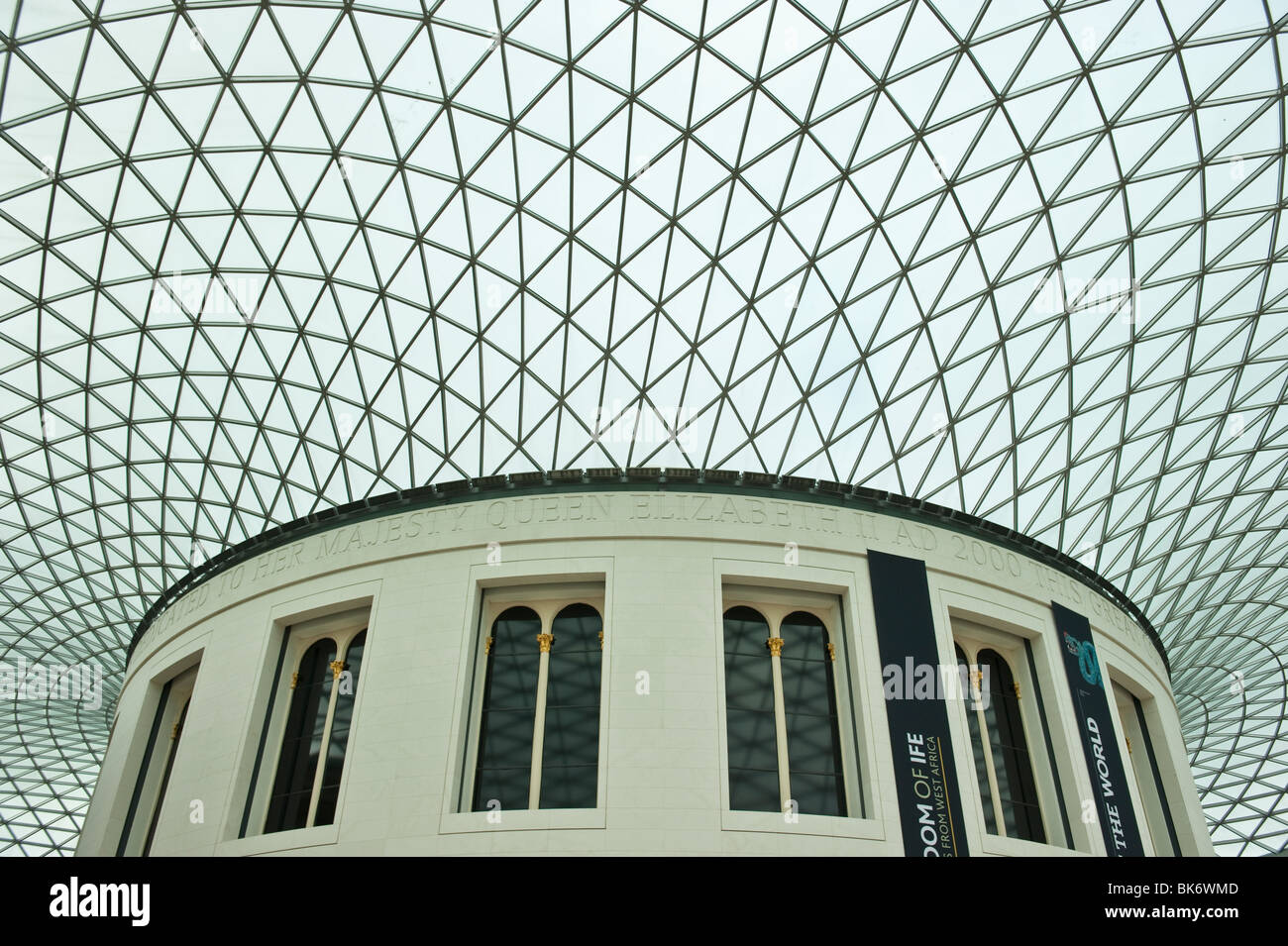 View of the British Museum Courtyard, London, England, UK Stock Photo ...
