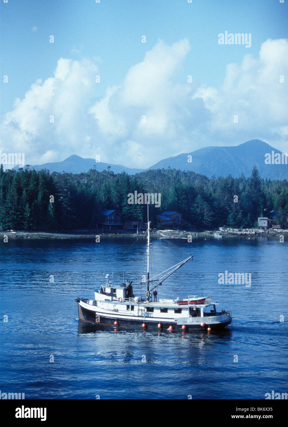 Boat in Alaska Stock Photo - Alamy