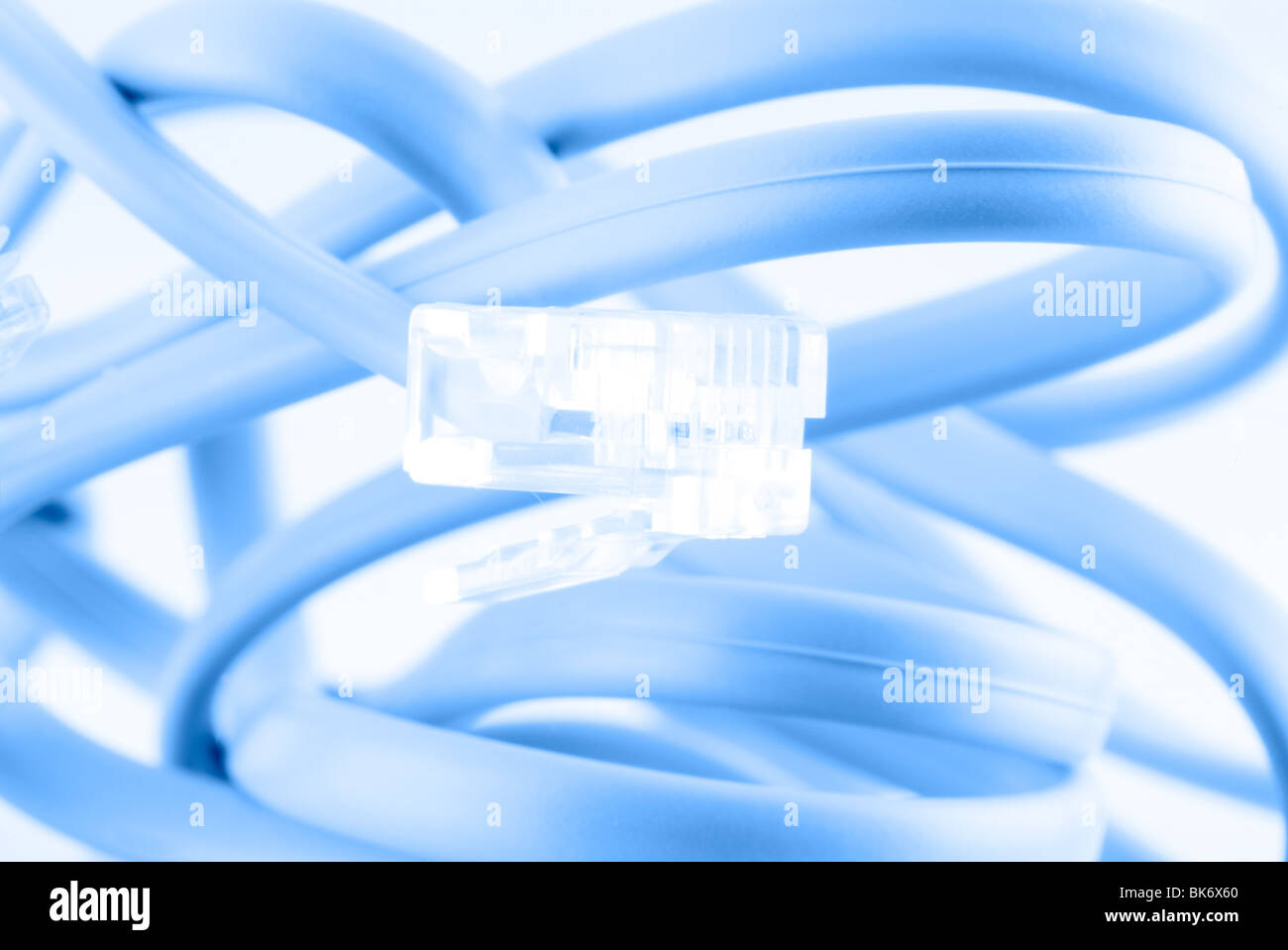 Computer cable. Isolation on white Stock Photo - Alamy