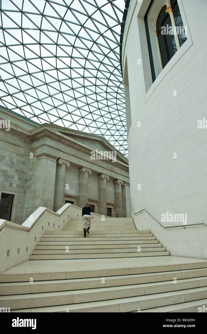 View of the British Museum Courtyard, London, England, UK Stock Photo ...