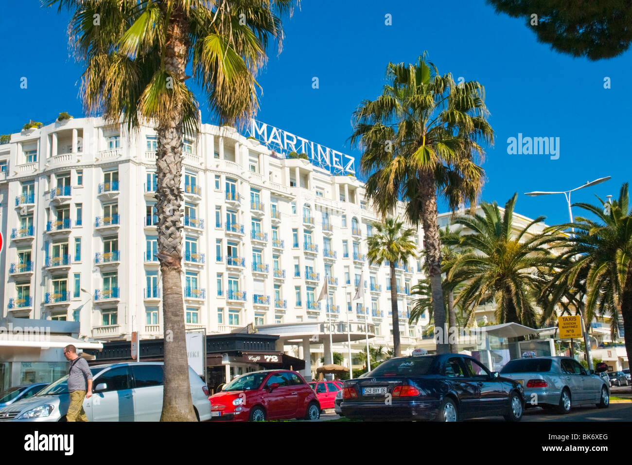 Cannes , La Croisette , the luxury hotel with frontage & balconies ...