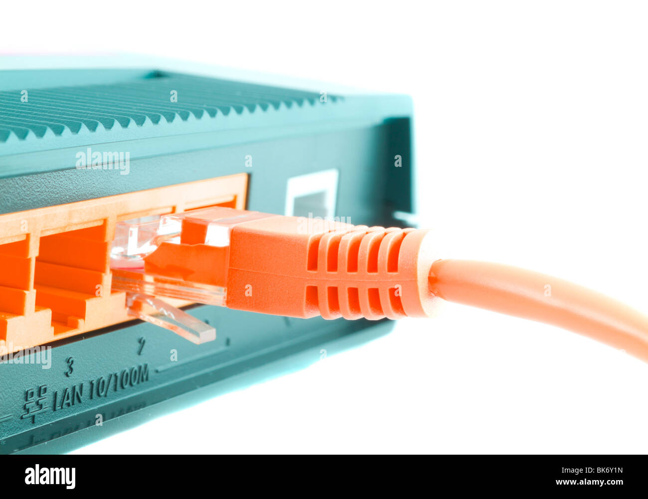 Computer cable. Isolation on white Stock Photo - Alamy