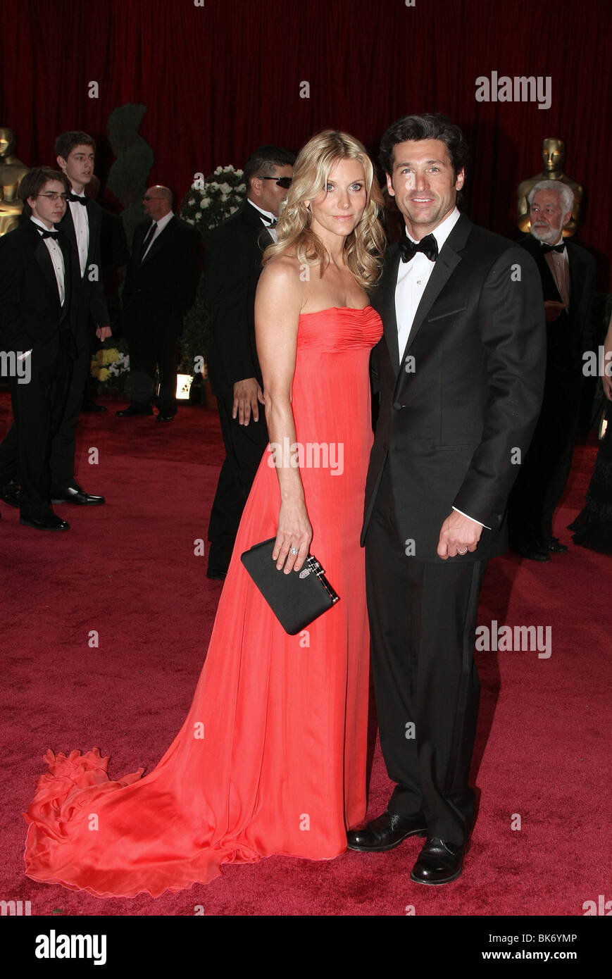 JILL FINK & PATRICK DEMPSEY 80TH ACADEMY AWARDS ARRIVALS HOLLYWOOD LOS ...